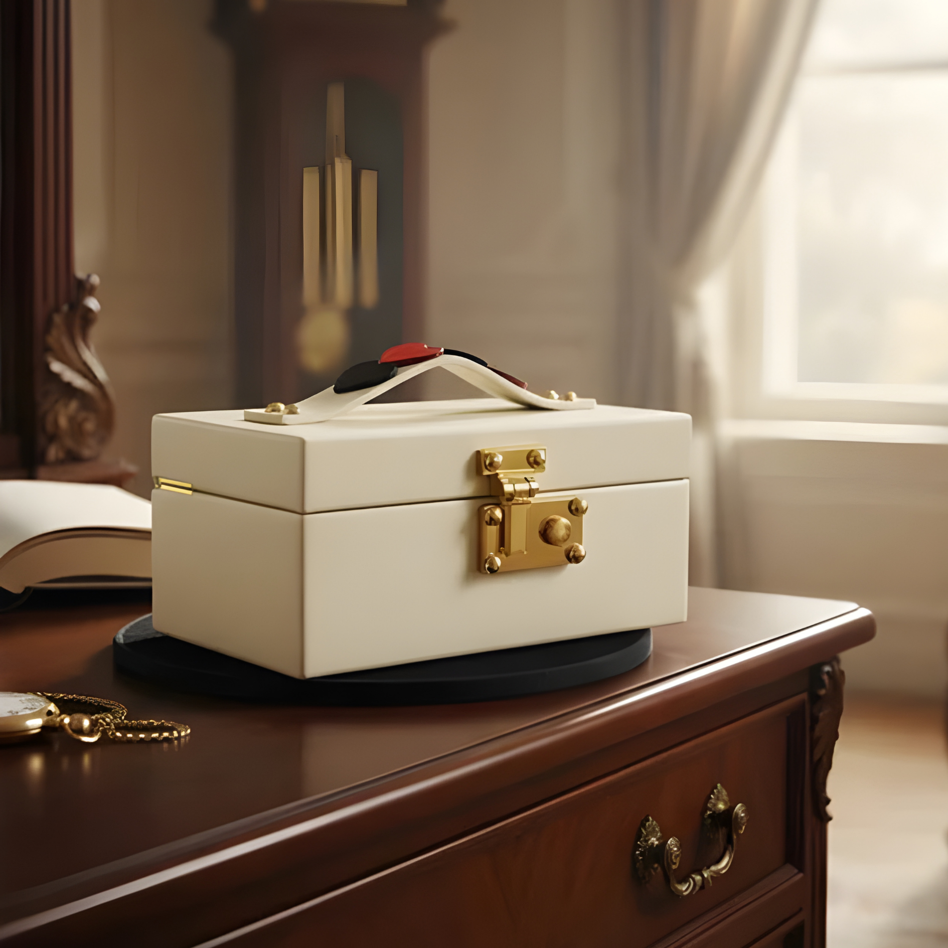 Handle With Love Watch Box | Leather Watch Box Gift for Her — The Mage Home